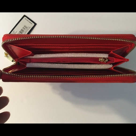 bebe | Other | Bebe Jetta Red Ziparound Clutch Wallet | Poshmark